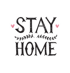 Sweet home hand lettering poster Royalty Free Vector Image