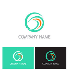 Spiral and swirl logos set Royalty Free Vector Image