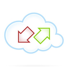Bubble cloud icon on white background for design Vector Image
