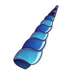 Nature shell icon cartoon style Royalty Free Vector Image