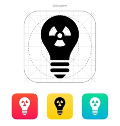 Creative light bulb idea with science icon Vector Image