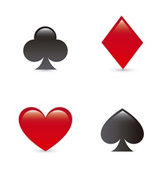 Playing card symbols Royalty Free Vector Image