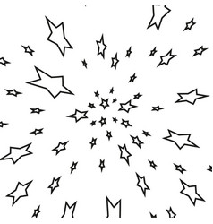 Glittering star dust circle Royalty Free Vector Image