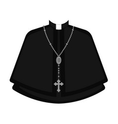 Catholic church priest garment 3d realistic Vector Image