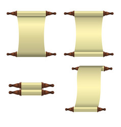 Scroll papers Royalty Free Vector Image - VectorStock