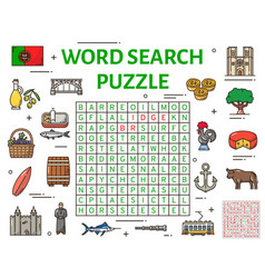 Word search puzzle ocean animals Royalty Free Vector Image