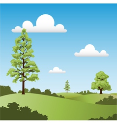 Country landscape Royalty Free Vector Image - VectorStock