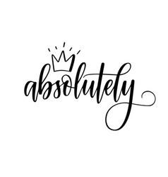 My queen calligraphy design Royalty Free Vector Image