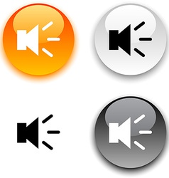 Red stop push button sign emblem hand wit Vector Image