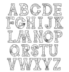 Letter x education for children learning english Vector Image