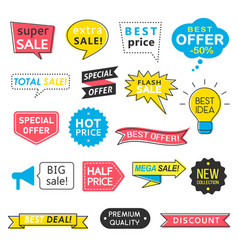 Retro speech bubbles 2 Royalty Free Vector Image