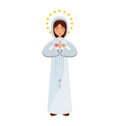 Holy virgin mary icon Royalty Free Vector Image