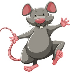 Cartoon rat waving hand Royalty Free Vector Image