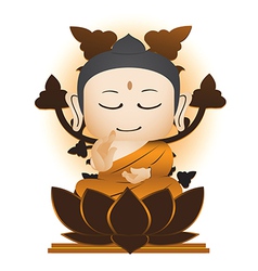 Buddha cartoon Royalty Free Vector Image - VectorStock
