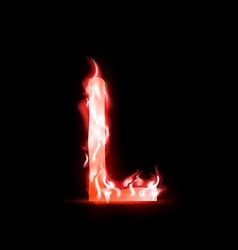 Fire alphabet Royalty Free Vector Image - VectorStock