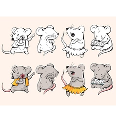 Funny cartoon mousy Royalty Free Vector Image - VectorStock