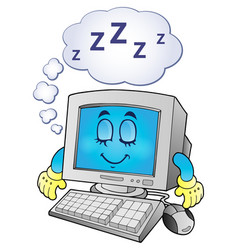 Angry computer Royalty Free Vector Image - VectorStock