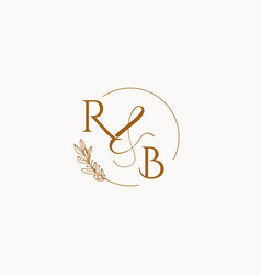 Rr initial wedding monogram logo Royalty Free Vector Image
