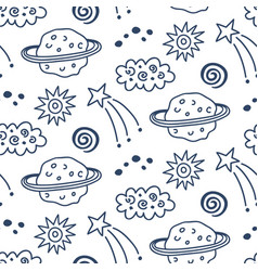 Astronaut in outer space Royalty Free Vector Image