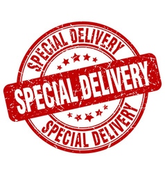 Special delivery sign or stamp Royalty Free Vector Image