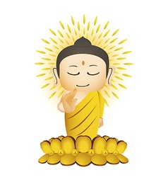Buddha cartoon Royalty Free Vector Image - VectorStock