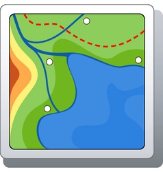 World map with climate zones equator and tropic Vector Image