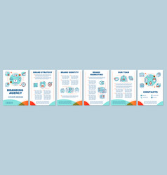Climate change brochure template layout Royalty Free Vector