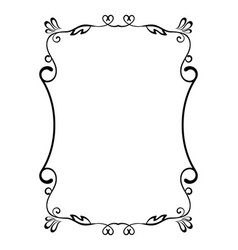Decorative linear frame Royalty Free Vector Image