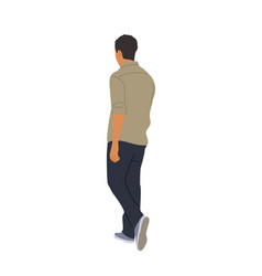 Man front and back views Royalty Free Vector Image