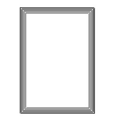 Decorative linear frame Royalty Free Vector Image