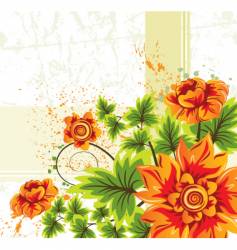 Yellow daisy flower border Royalty Free Vector Image