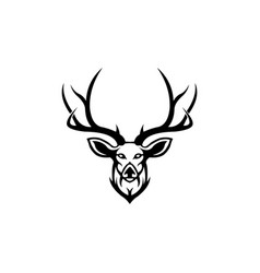 Deer head Royalty Free Vector Image - VectorStock