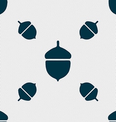 Seamless pattern with acorns Royalty Free Vector Image