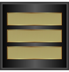 Set of gold gradient banners templates or website Vector Image