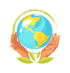 Happy earth day seamless pattern Royalty Free Vector Image