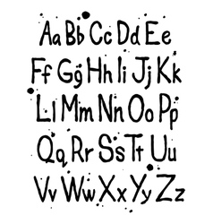 Vintage handwriting font Royalty Free Vector Image