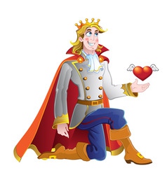 Beautiful princess and prince Royalty Free Vector Image