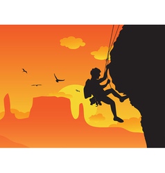 Rock climbing Royalty Free Vector Image - VectorStock