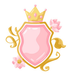 Princess crown background Royalty Free Vector Image