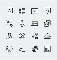 Social media 2 Royalty Free Vector Image - VectorStock