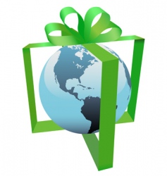 Global wireframe latitude atlantic earth globe Vector Image