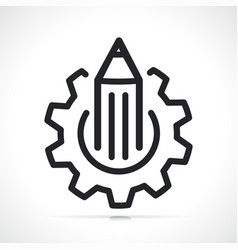 Gear design icon Royalty Free Vector Image - VectorStock