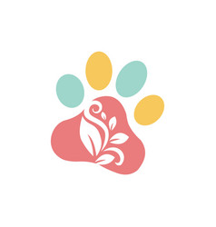 Prosthetic leg logo template design Royalty Free Vector