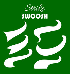 Baseball tails swoosh swash swish typography Vector Image