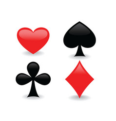 Playing card symbols Royalty Free Vector Image