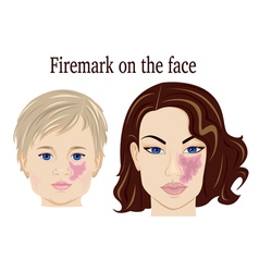 Face of a little girl Royalty Free Vector Image