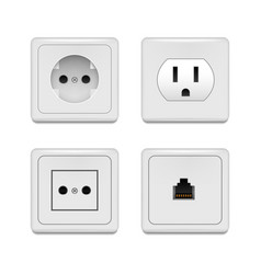 Realistic 3d detailed white blank skateboard deck Vector Image