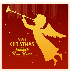 Square card with angel6 Royalty Free Vector Image