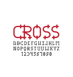 Colorful font Royalty Free Vector Image - VectorStock