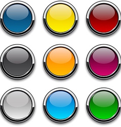 Color buttons set Royalty Free Vector Image - VectorStock